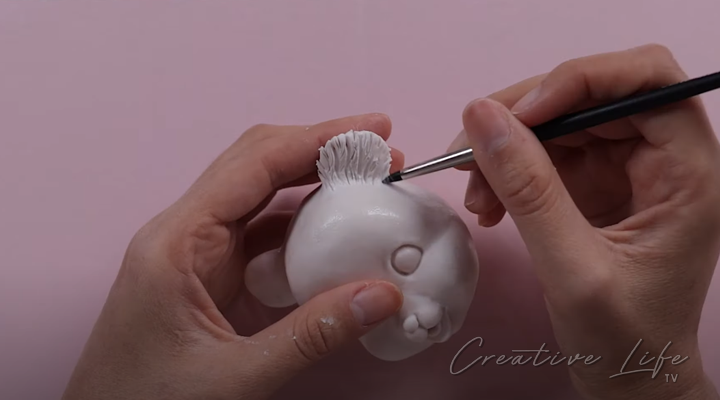 How To Make Polymer Clay Bear Face DIY | Creative Life TV
